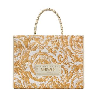 Versace Femme, Sacs, Jaune, Taille: ONE Size Tote Bag