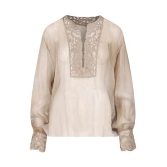 Ermanno Scervino Femme, Blouses et Chemises, Brun, Taille: 38 FR Ermanno Scervino Chemises Marron