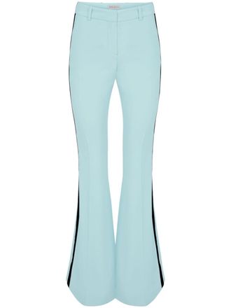 Nina Ricci Hose mit Samtborten - Blau