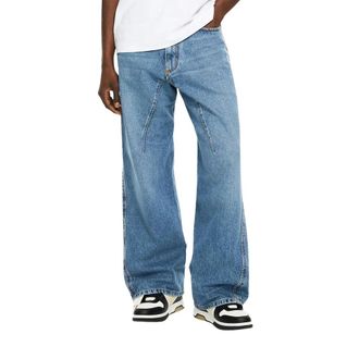 Off-white Homme, Jeans, Bleu, Taille: W34 Jeans Jambes Larges