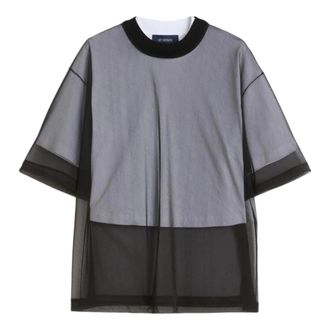 Sportmax Baumwoll-T-Shirt - - Tops - Damen - Schwarzk - M