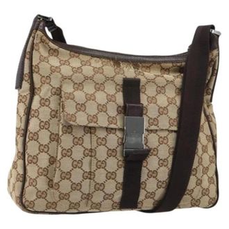 Gucci Sac bandouli&egrave;re vintage Pre-owned - Femme - Pre-owned - Beige - Taille: ONE Size
