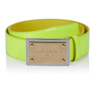 Dolce & Gabbana G&uuml;rtel - - Accessories - Herren - Gelb - 80 CM