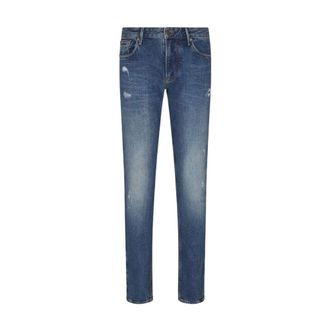 Emporio Armani Slim Fit Denim Blaue Jeans - - Jeans - Herren - Blau - W36