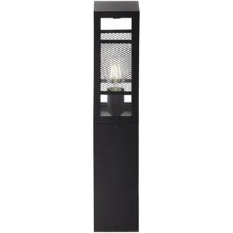 Brilliant Lampe, lampe de base dext&eacute;rieur Getta 50cm noir, m&eacute;tal / plastique, 1x A60, E27, 40W, lampes normales (non incluses), a ++ - Brilliant
