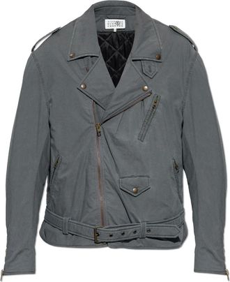 Maison Margiela Homme, Vestes, Gris, Taille: L Veste Isol&eacute;e Avec &Eacute;paulettes