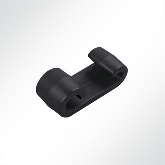 Lysel Kunststoff Expanderdoppelhaken, (BxL) 20x50mm in Schwarz (250 Stück)