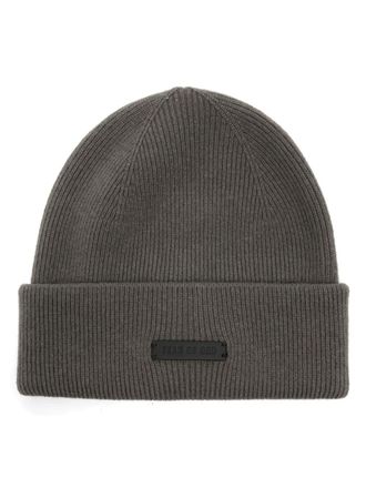 Fear of God bonnet à patch logo - Gris