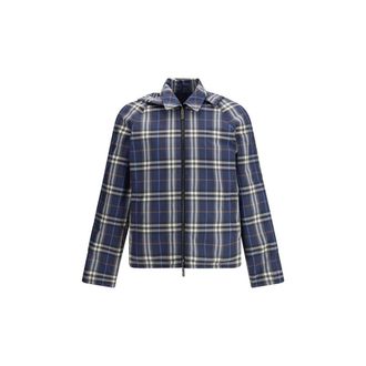 Burberry Mens Blue Polyester Rain Coat Clothing