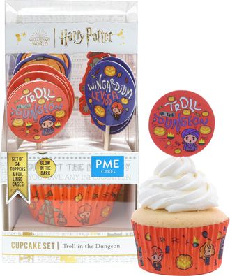 PME Harry Potter Bakförmchen & Tortenaufsatz Set, 24 stück, Troll im Verließ