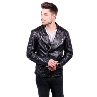 Freaky Nation Herren Lederjacke Jacke Crossover 413492, Gr. Medium, Schwarz (Black 9000)
