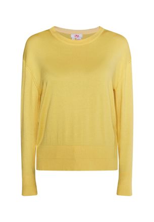 Mymo Strickpullover Damen Höllengelb