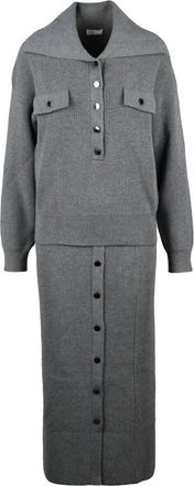Liu Jo Femme, Pulls, Gris, Taille: 42 FR Maille Longue