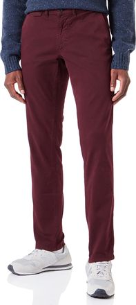 Camel Active Herren Slim fit Madison Chino Hose, Rot, 32W / 34L