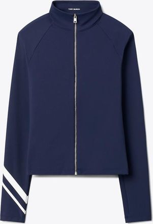 Tory Burch Damen Chevronjacke mit durchgehendem Rei&szlig;verschluss