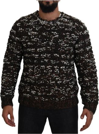 Dolce & Gabbana Bronzener Strickpullover - - Knitwear - Herren - Braun - XS