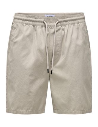 Only & Sons Herren Shorts ONSTell Life Kurze Hose Sommershorts 22027949 Silver Lining XXL