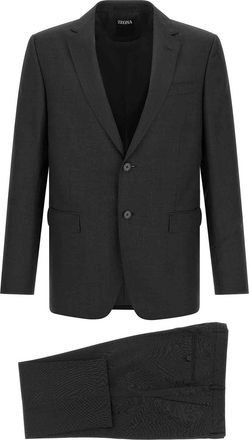 Ermenegildo Zegna Knielanges Kleid - Grau