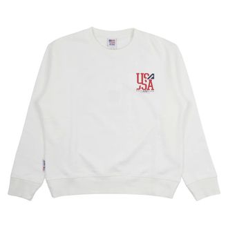 Autry Femme, Sweatshirts et sweats &agrave; capuche, Blanc, Taille: 38 FR Iconic SweaT-shirt