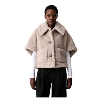 Max Mara Faux Fur & Shearling Jackets - - Jackets - Damen - Beige - S/M