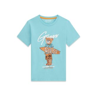 Guess T-Shirt L6GI09 K8HM4 Blau Regular Fit
