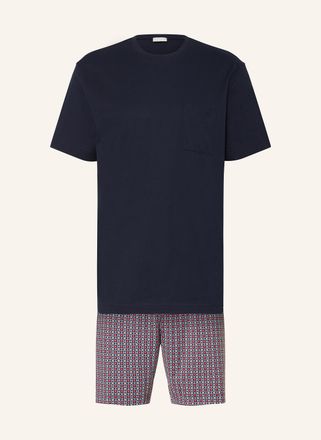 Mey Mey Shorty-Schlafanzug Serie Red Tile blau