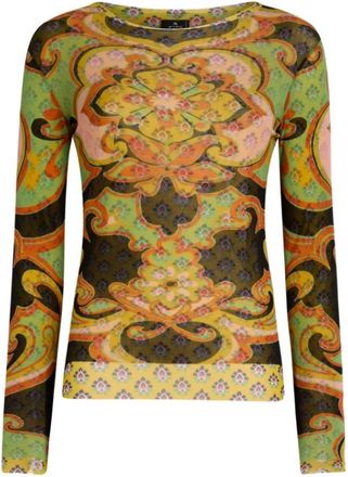 Etro Femme, Tops, Multicolore, Taille: 34 FR Long Sleeve Top