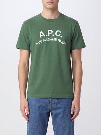 A.P.C. A. P.C. Baumwoll-T-Shirt von mit kontrastierendem Logo-Print