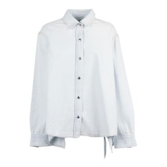 A Gold E Femme, Blouses et Chemises, Bleu, Taille: 40 FR Theo Shirt
