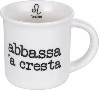 Villa D'Este Home Tivoli Espressotasse 90 ml Porzellan L&ouml;we S.P.Q.eRe Sternzeichen