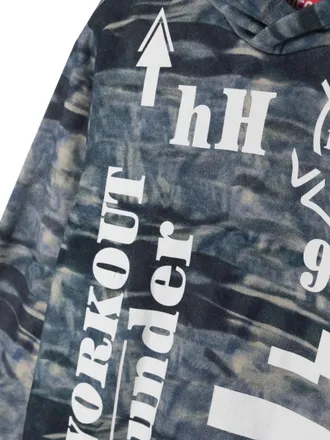 Diesel Multicolour Print Cotton Hoodie - Multicolor