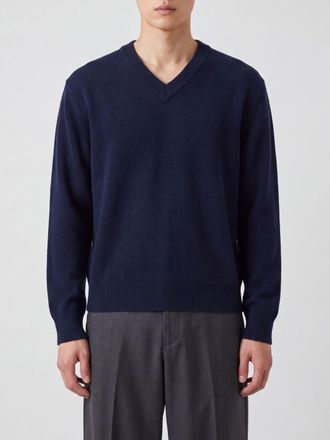 Sunflower Lang&auml;rmeliger V-Ausschnitt-Pullover aus reiner Merinowolle