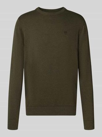 Bugatti Relaxed Fit Strickpullover aus reiner Baumwolle