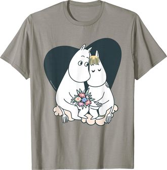 Moomin Love Moomintroll & Snorkmaiden Together Heart T-Shirt
