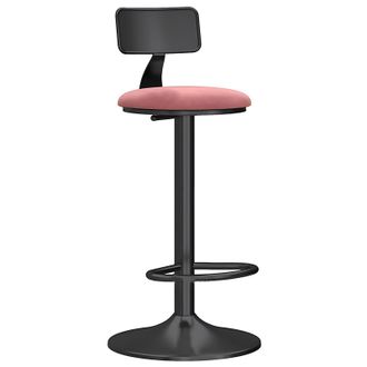 Generic Barhocker in Tresenh&ouml;he, h&ouml;henverstellbare Barst&uuml;hle mit R&uuml;cken- und Fu&szlig;st&uuml;tze f&uuml;r Kosmetikstudio, B&uuml;ro, Zuhause, K&uuml;che, drehbarer hoher Hocker, Esszi