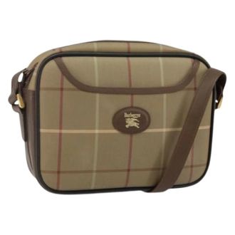Burberry Sac bandouli&egrave;re en toile Pre-owned - Femme - Pre-owned - Beige - Taille: ONE Size