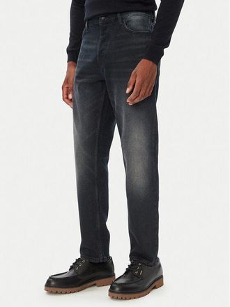 HUGO BOSS Jeans 50579487 Schwarz Tapered Fit