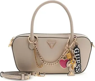 Guess sac à main sac à épaule bandoulière Davina Satchel Light Taupe beige
