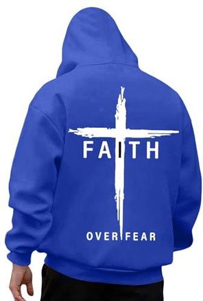 Generic Sweat a Capuche Homme Sweatshirt Hooded Sweatshirt &agrave; Capuche Homme Longue Manche Pullover D&eacute;contract&eacute; avec Design Imprim&eacute; pour Le Port Quotidien et Ac