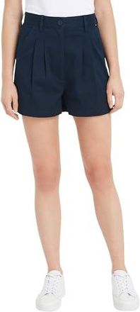 Tommy Jeans TJW Claire HR Pleated Shorts DW0DW17775, Bleu (Dark Night Navy), 31W Femme