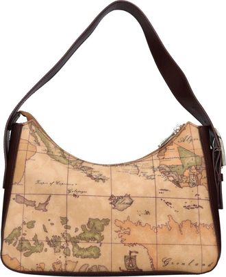 Alviero Martini 1A Classe Sac classique en cuir et similicuir avec imprim&eacute; Geo - Femme - Sacs - Brun - Taille: ONE Size