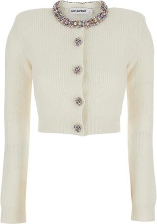 Self Portrait Damen, Strickwaren, Wei&szlig;, MGr&ouml;&szlig;e