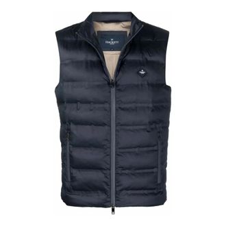 Hackett Gilet mit Logo-Patch - - Jackets - Herren - Blau - XL