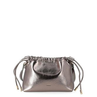 A.P.C. A.p.c., Femme, Sacs, Rose, Taille: ONE Size Mini Sac &agrave; bandouli&egrave;re argent fronc&eacute;