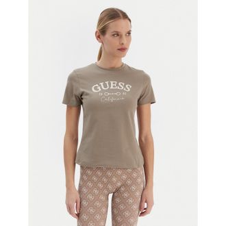 Guess T-Shirt V6RI02 J1314 Beige Regular Fit