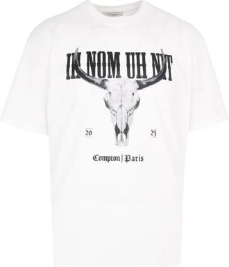 Ih Nom Uh Nit T-Shirt mit Totenkopf-Print - Wei&szlig;