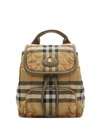 Burberry mini sac &agrave; dos &agrave; design matelass&eacute; - Tons neutres