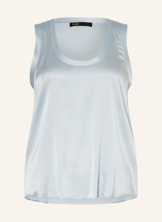 Maje Seidentop blau