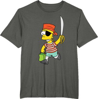 The Simpsons Halloween Bart Pirate Costume Trick or Treat T-Shirt