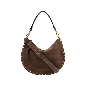 Isabel Marant Sac Oskan soft zip en cuir de veau velours